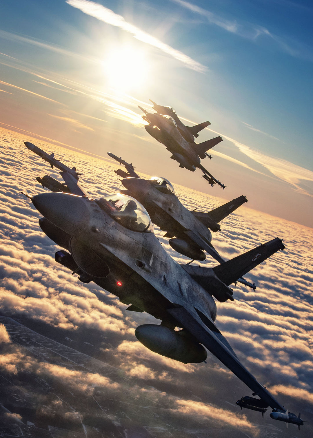 Polish F-16 Squadron by hesja | Buy Fine Art Print - Cosmonity.com ...